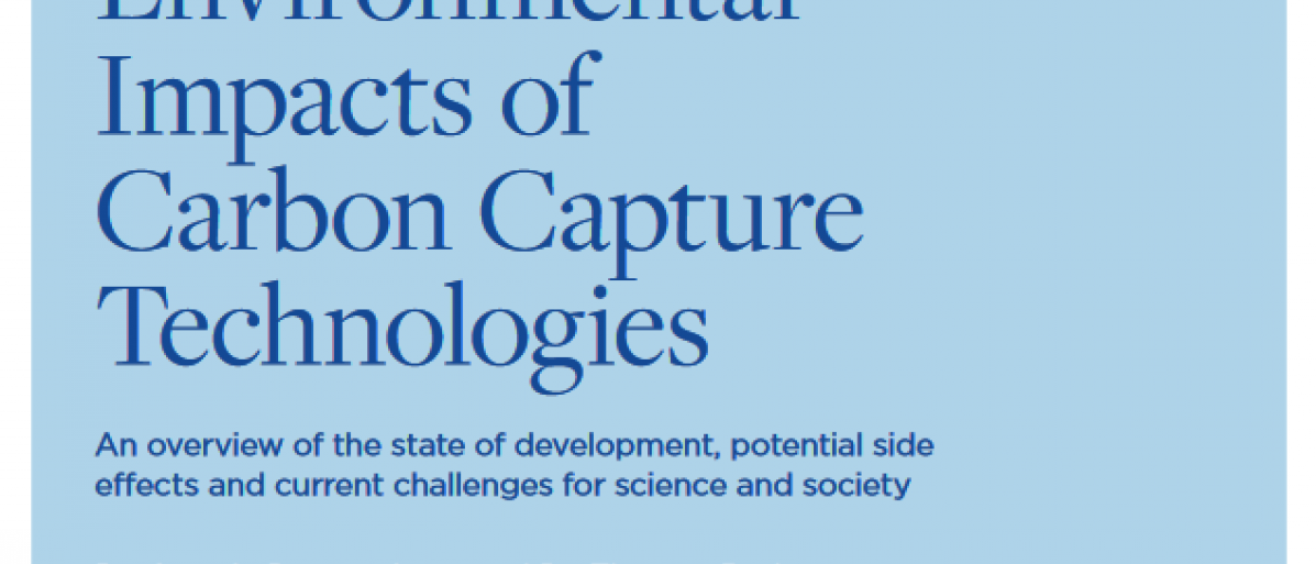 Environmental Impacts of Carbon Capture Technologies. An overview of ...
