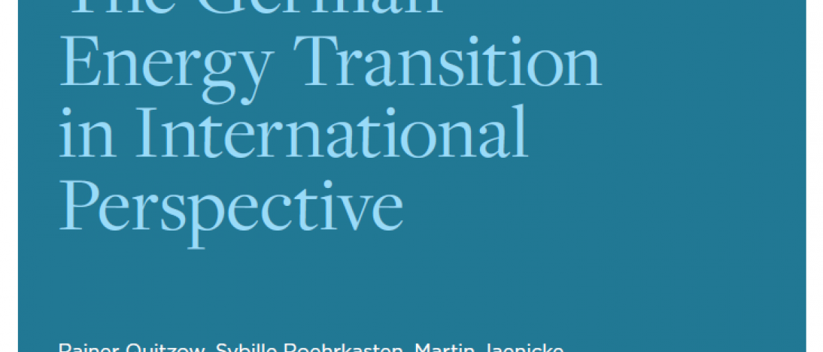 The German Energy Transition in International Perspective | Research ...