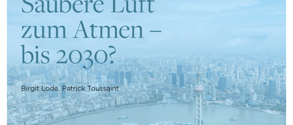 Saubere Luft zum Atmen – bis 2030? | Forschungsinstitut für Nachhaltigkeit